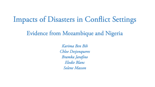 Disaster - Fragility, Conflict and Violence Nexus | GFDRR